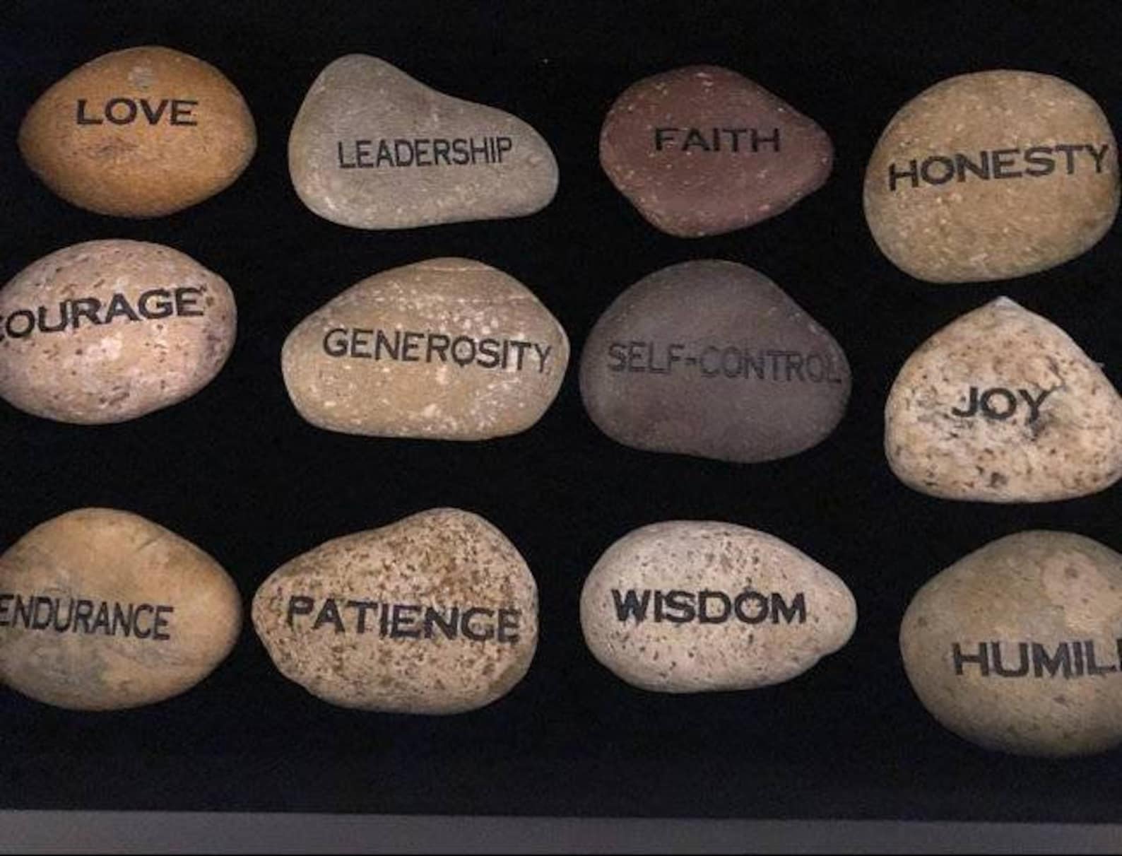 Engraved Inspirational Stones Mothers Day Stone Carved Stone | Etsy