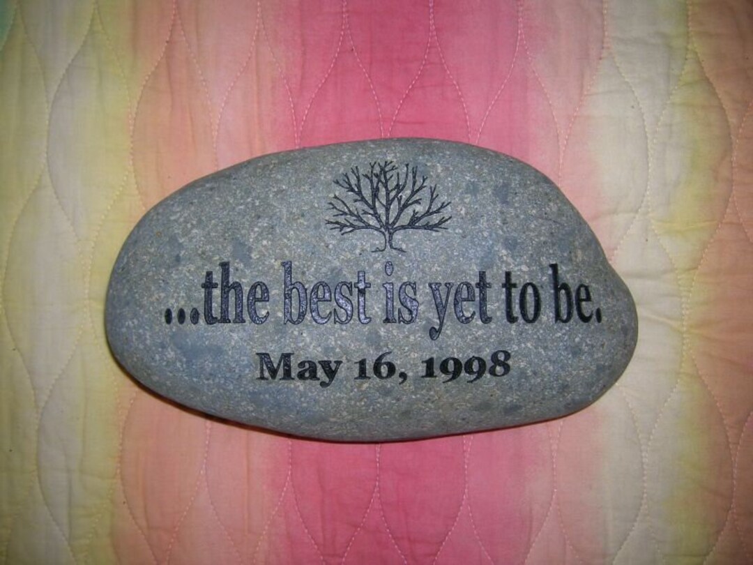 Engraved Grandkids Real Stone, Teacher Stone, Namesake Stone, Family ...
