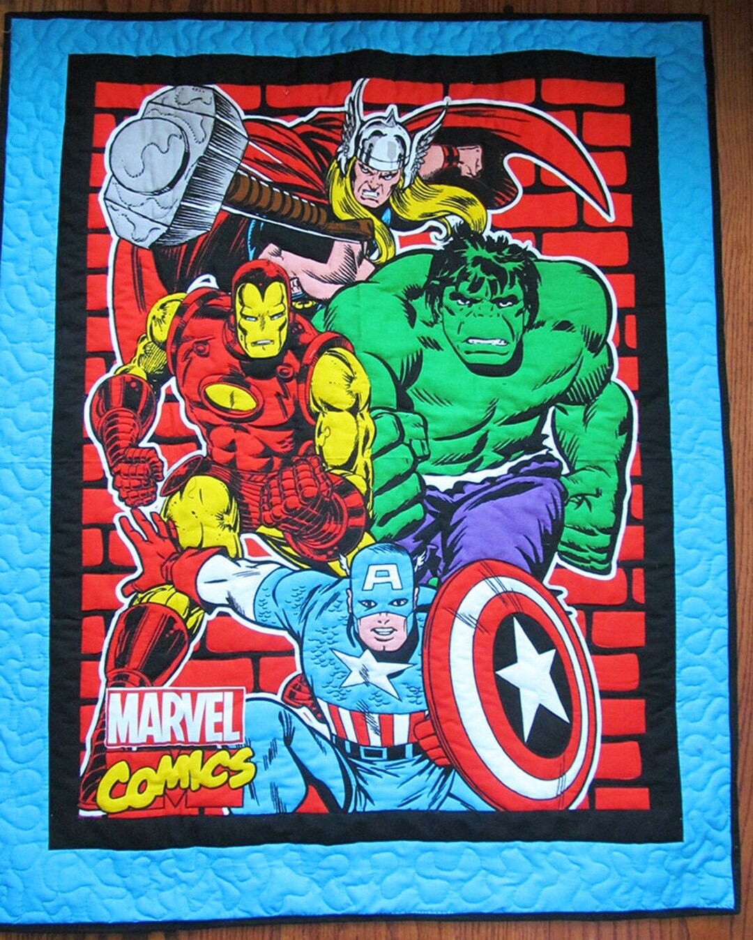 Marvel Avengers Assemble Quilt. Quilt, Boy Quilt, Child Quilt, Lap ...