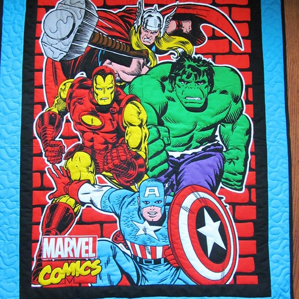 Superhero Quilt - Etsy
