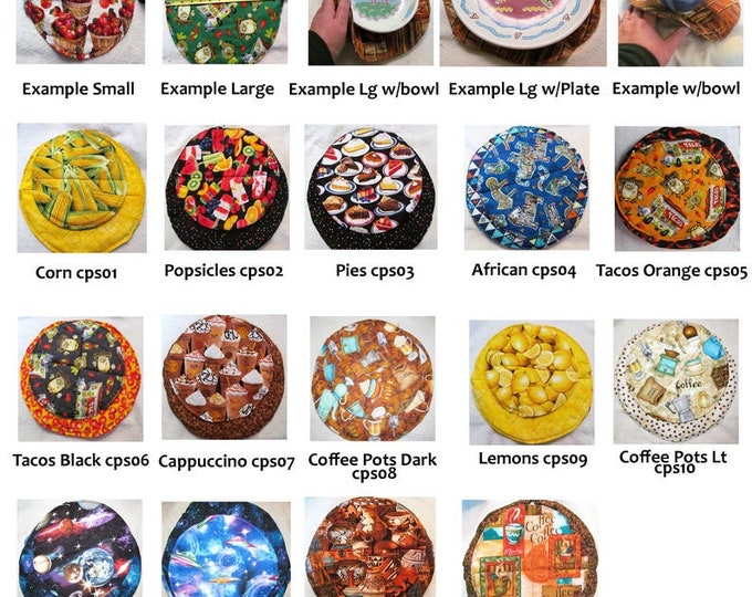 Mother's Day Plate Cozy / Cozies, (group 1) Set of 2, One Large Plate ...