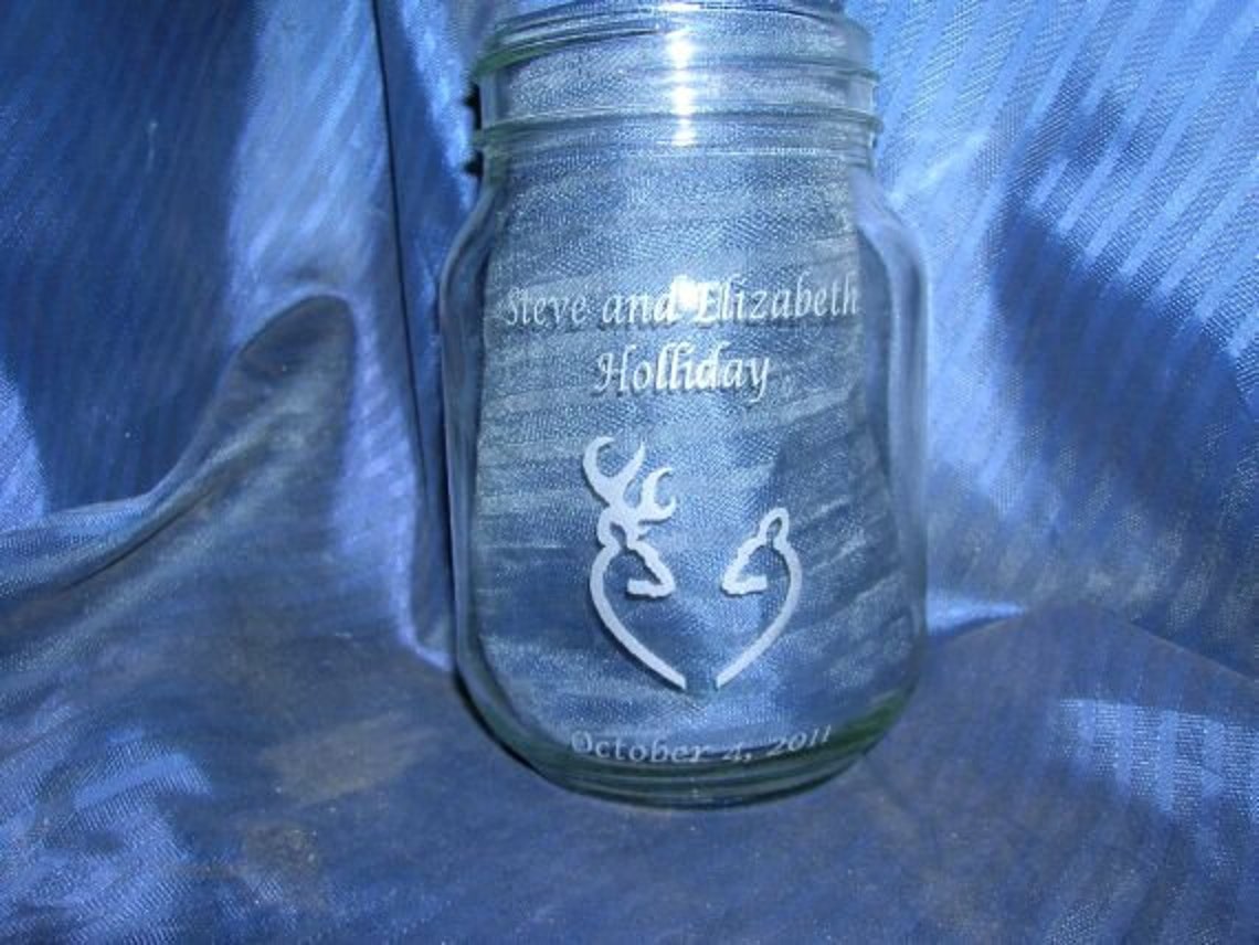 Etched Mason Jar Engraved Mason Jar Etched Beer Jar | Etsy