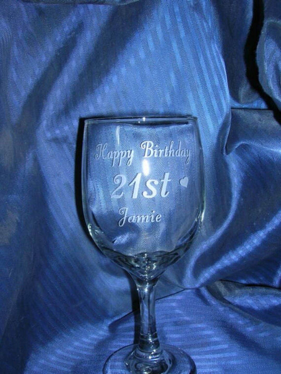 Custom Etched Wine Glass, Custom Engraved Wine Glass, Personalized Wine ...