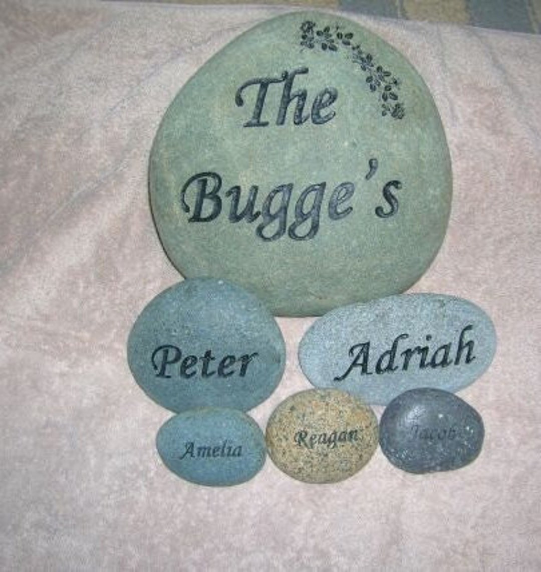 Engraved Stone, Carved Stone, Etched Stone, Dog Memorial Stone, Wedding ...
