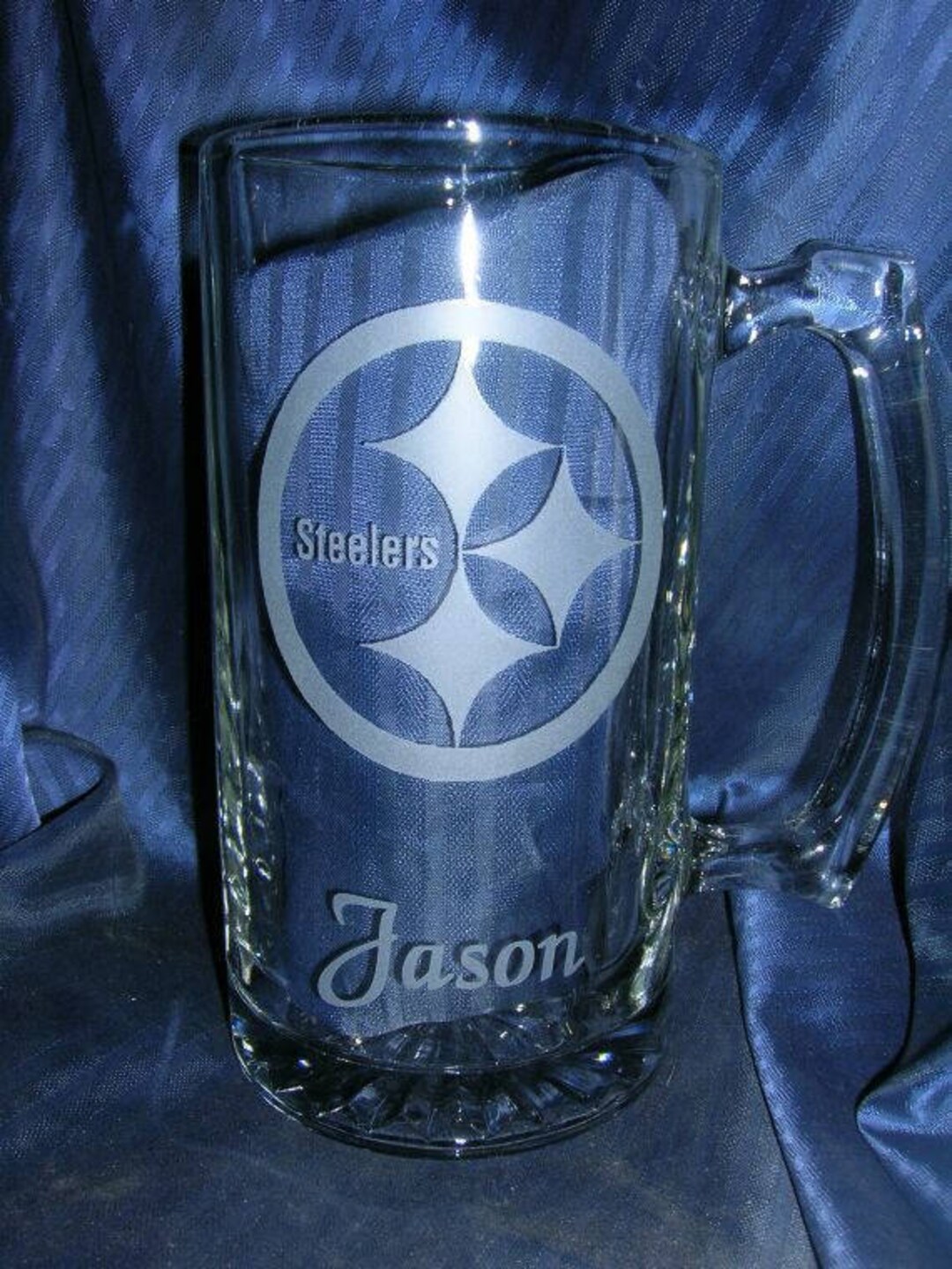 Etched Glass Beer Mug, Personalized Glass Mug, Ice Tea Glass - Etsy