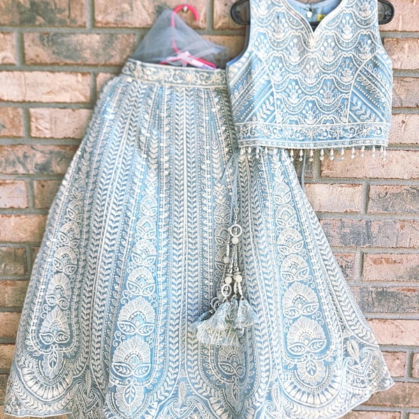 Blue Purple Lehenga - Etsy