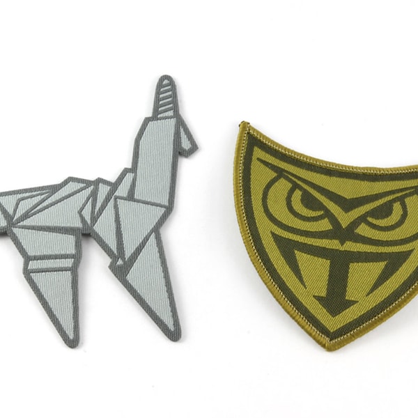 Blade Runner Inspired Iron-on Patches, Origami Unicorn Patch, Tyrell ...