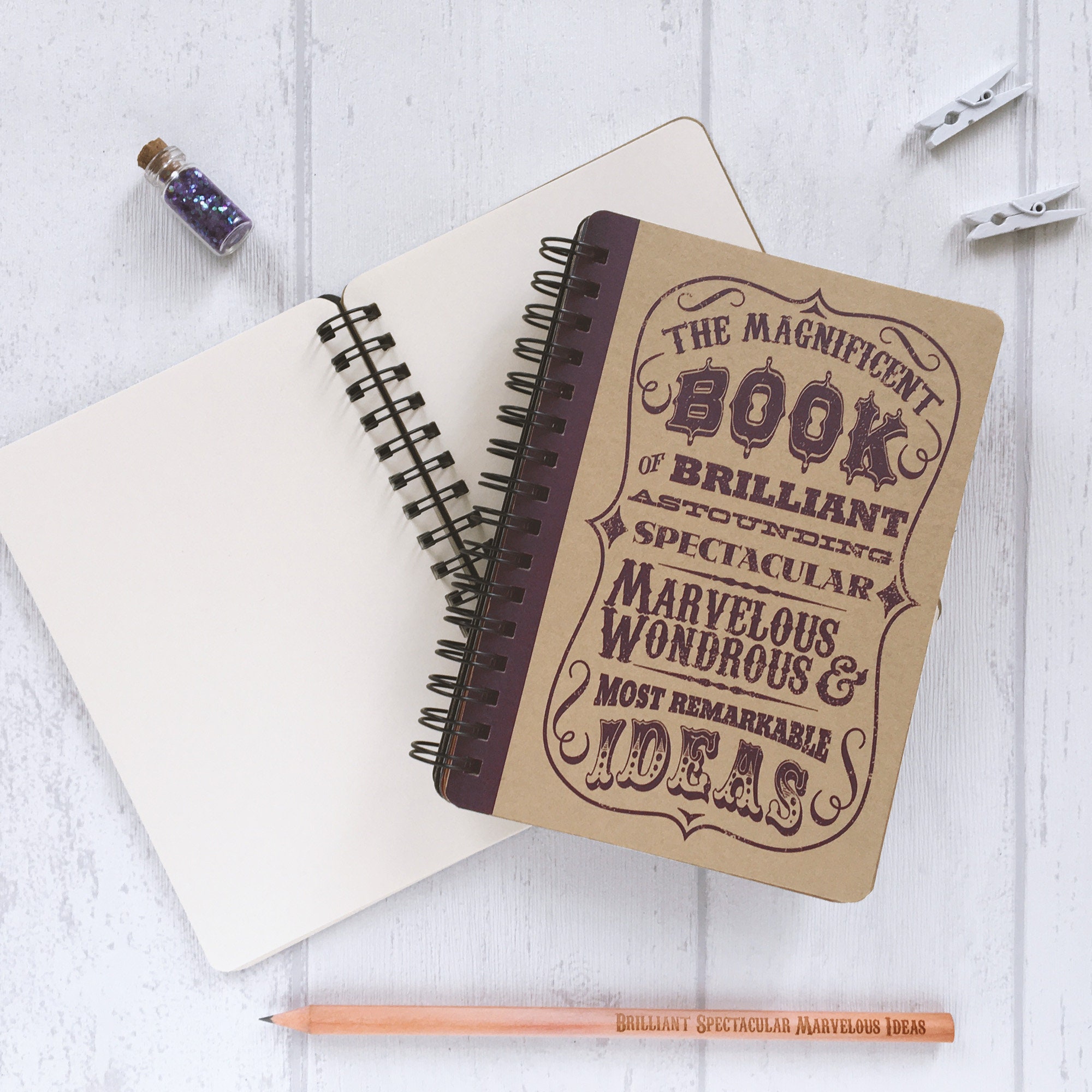 Spiral Notebook magnificent Book of Brilliant, Astounding, Spectacular ...