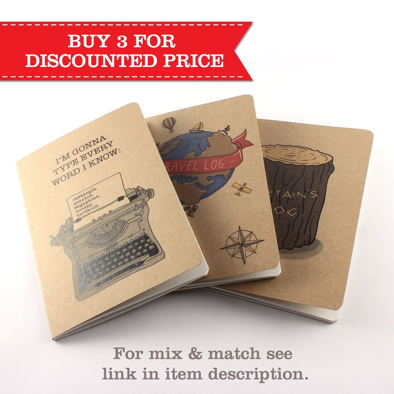 Small Paper Notebook journal of Deep Thoughts - Etsy