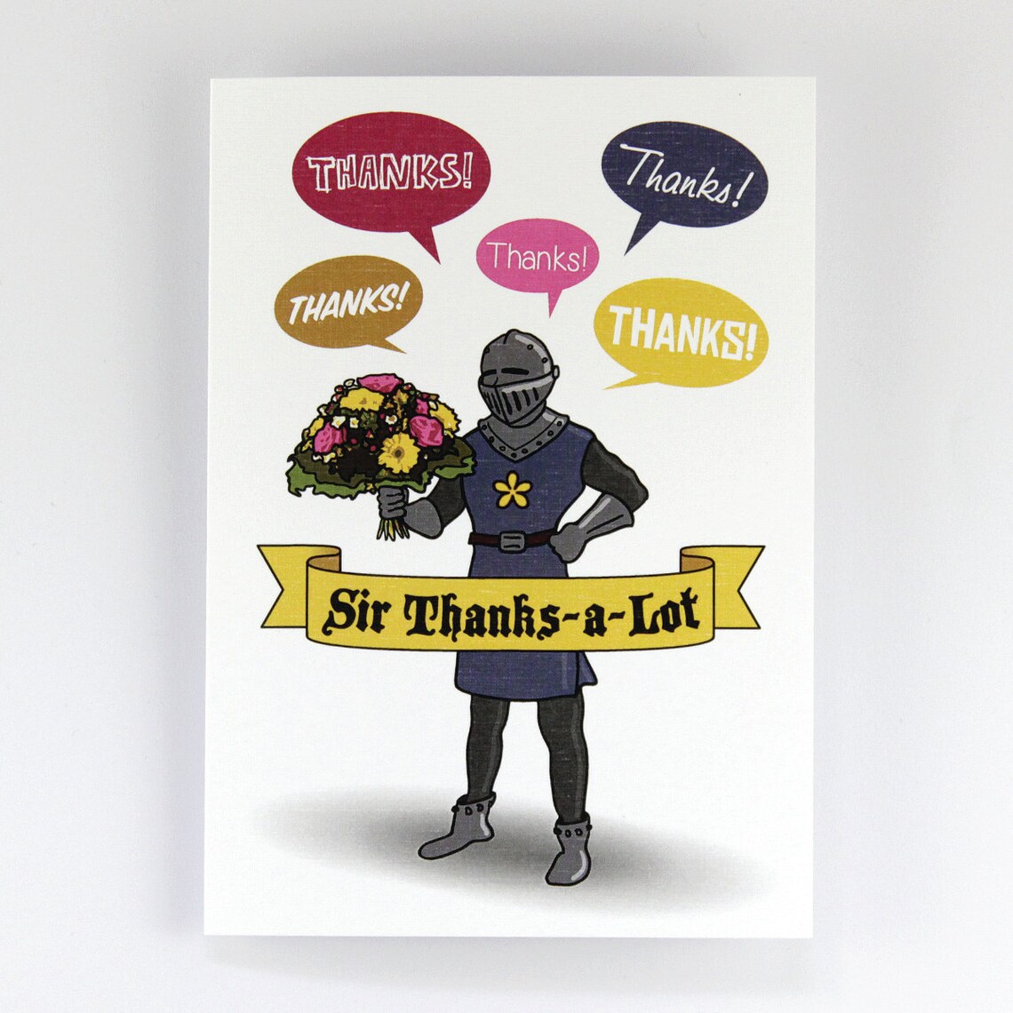 Thank You Card "sir Thanks-a-lot" Funny Thank You Card, Appreciation ...