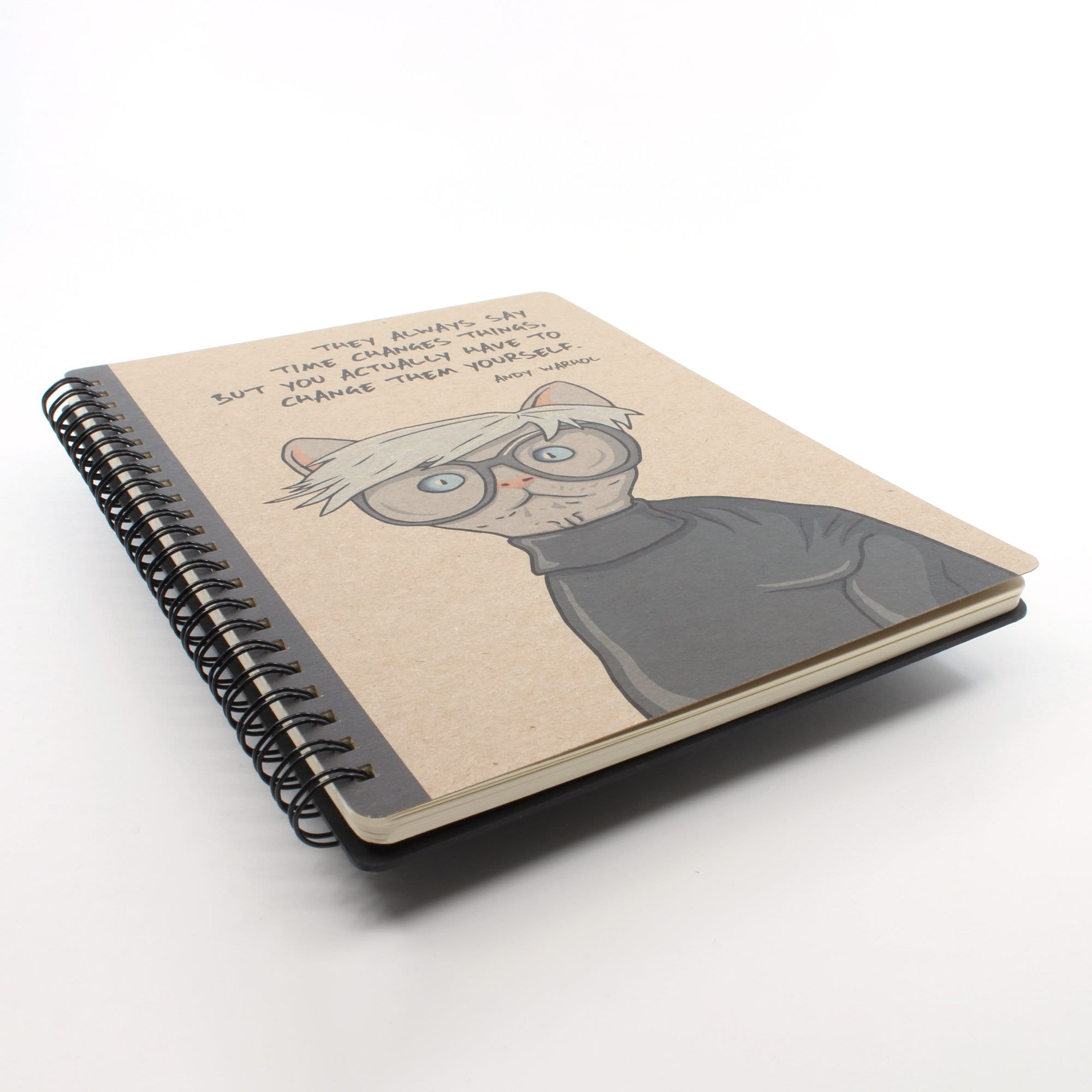 Andy Warhol Spiral Notebook Cat Artist Notebook - Etsy