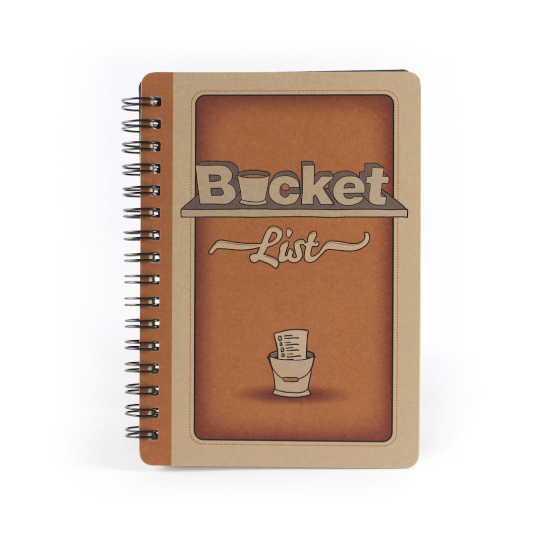 Small Spiral Notebook "bucket List", Spiral Journal - Etsy