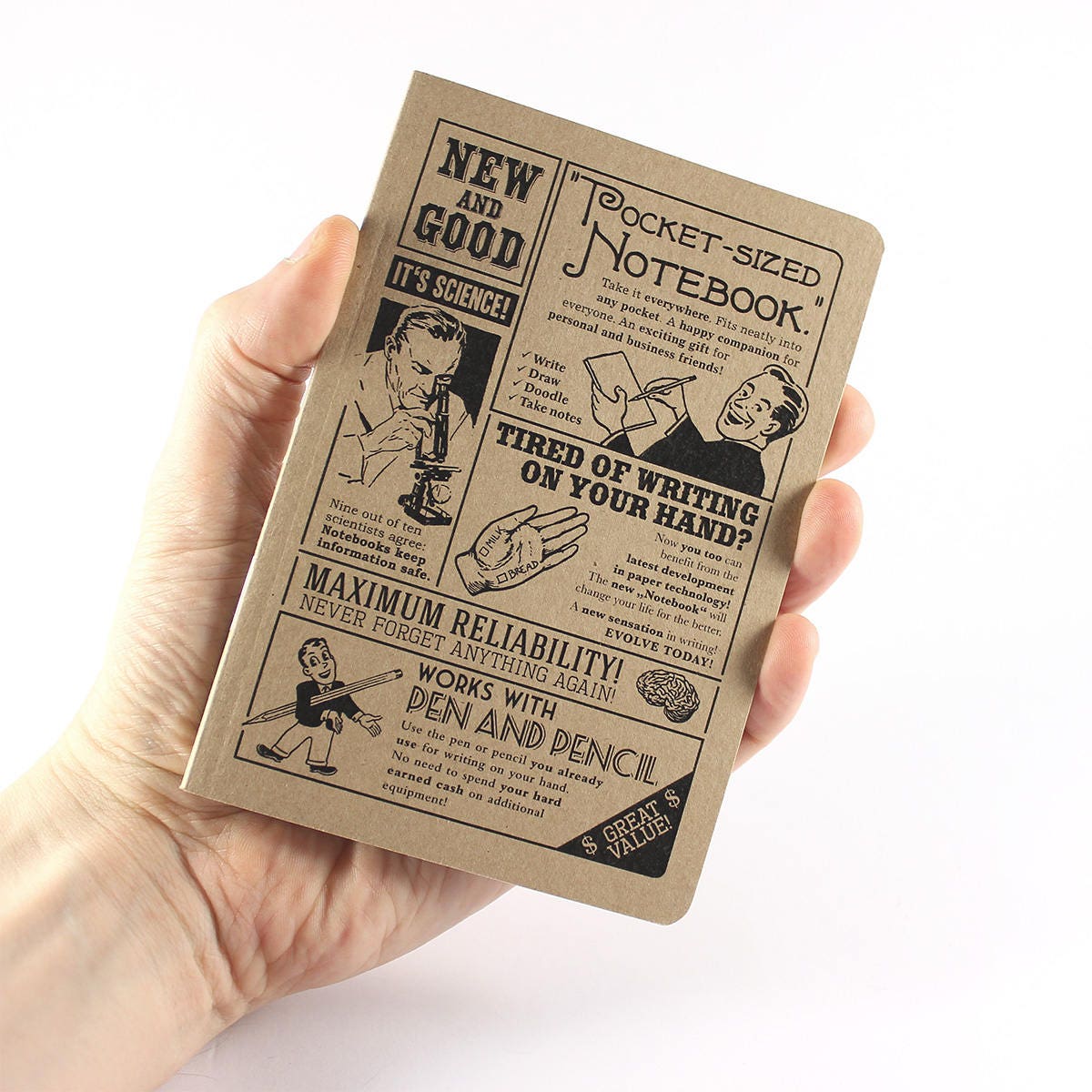 Retro Notebook new and Good, Inspired by Vintage Ads - Etsy