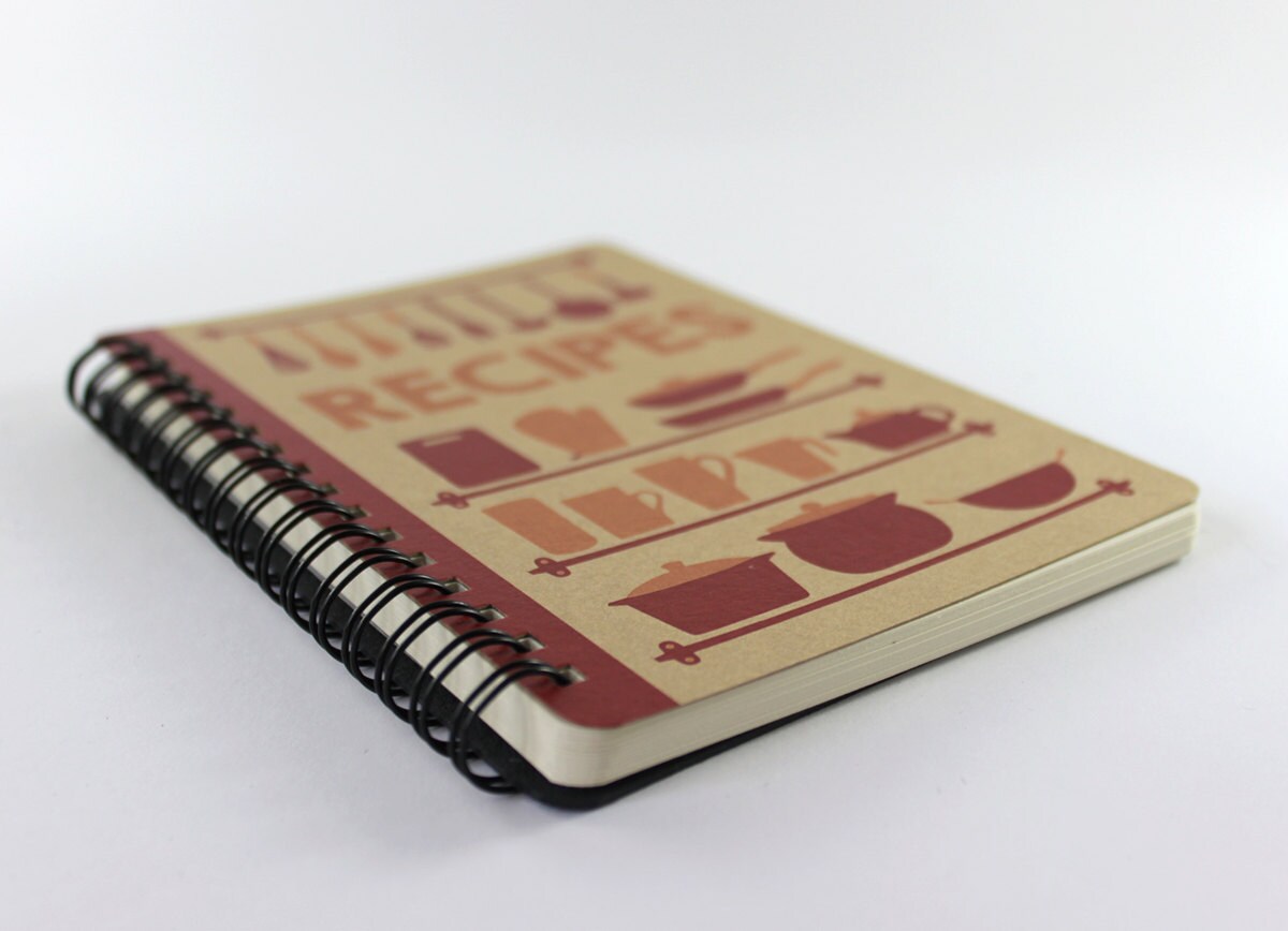 Recipe Book, Small Spiral Notebook recipes - Etsy