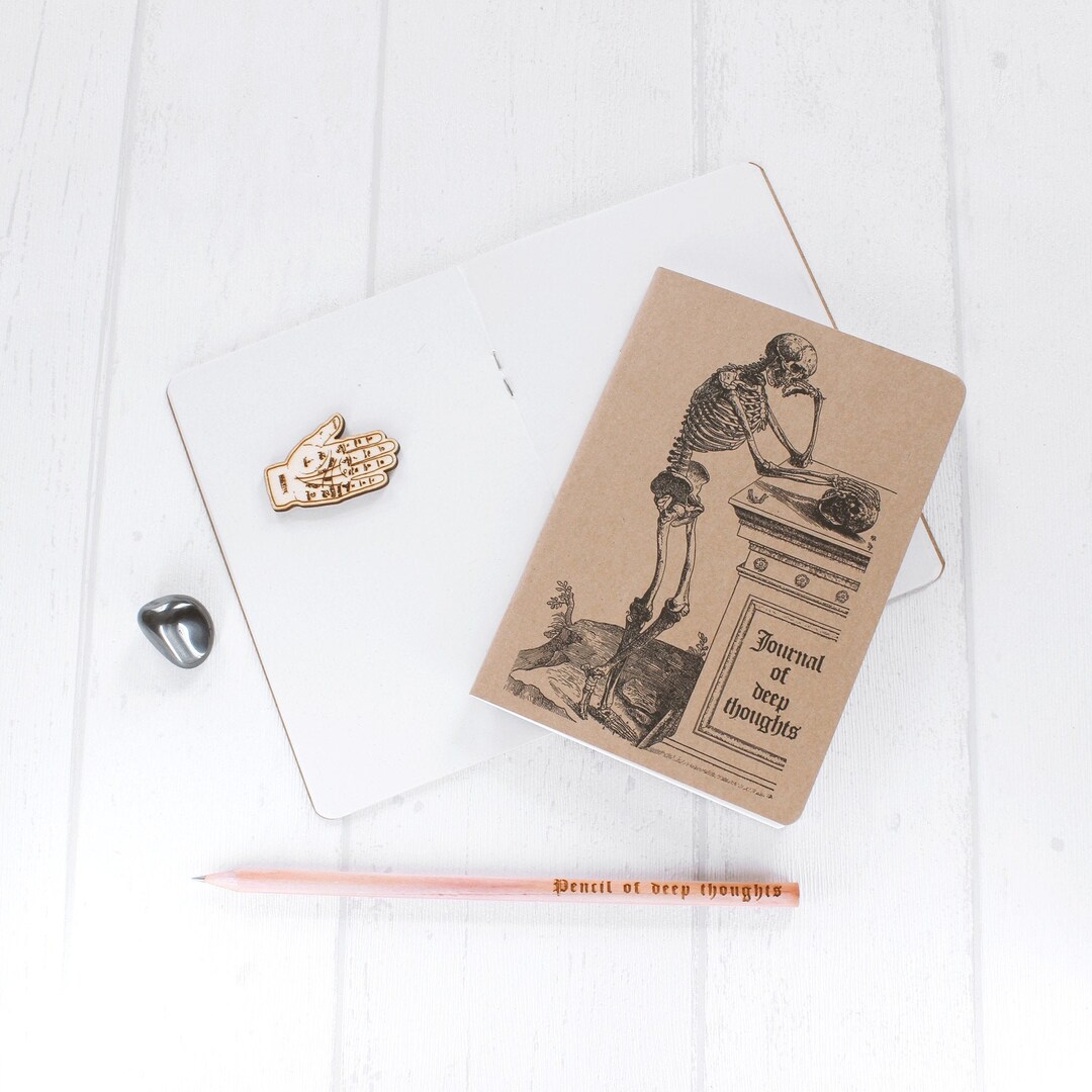 Small Paper Notebook journal of Deep Thoughts - Etsy