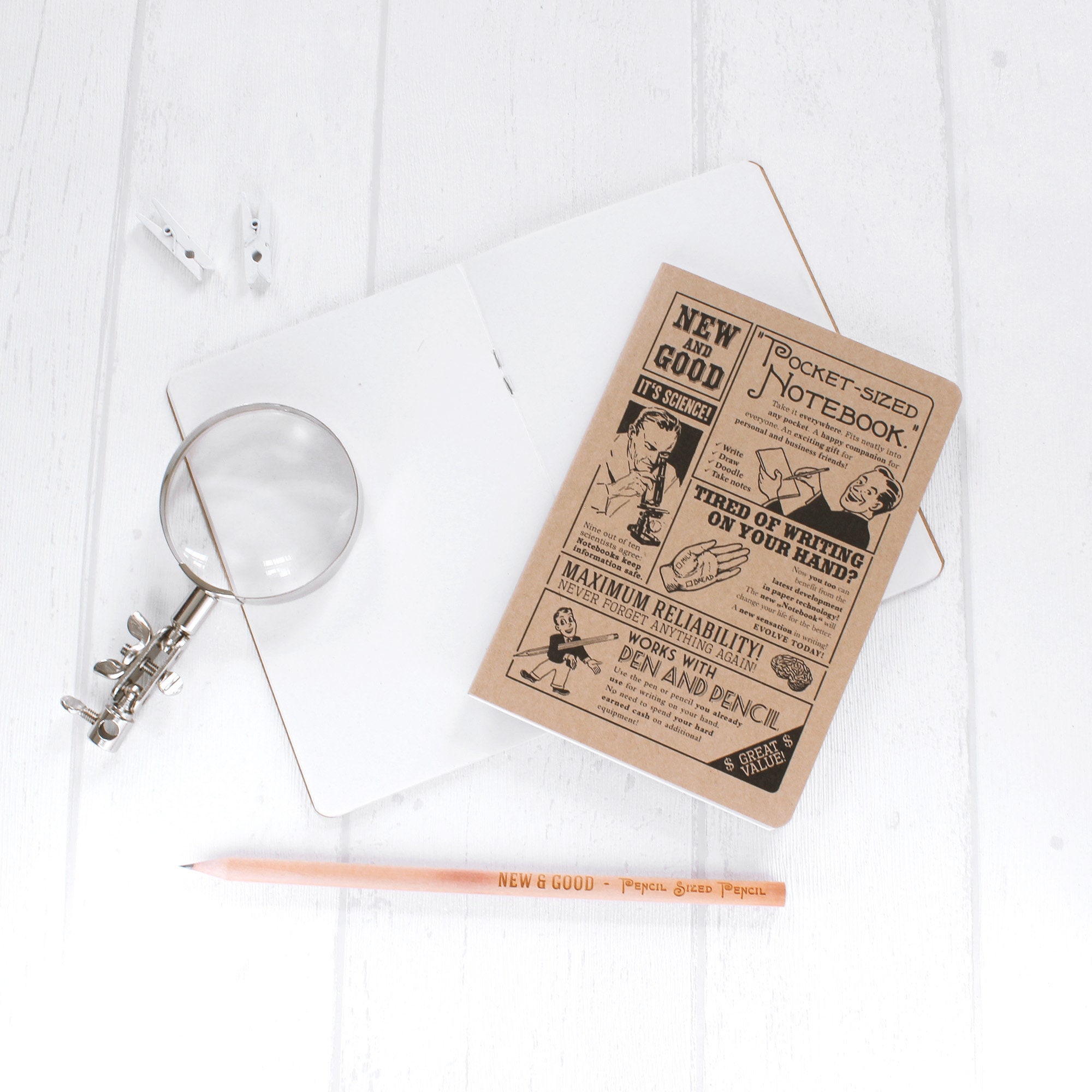Retro Notebook new and Good, Inspired by Vintage Ads - Etsy