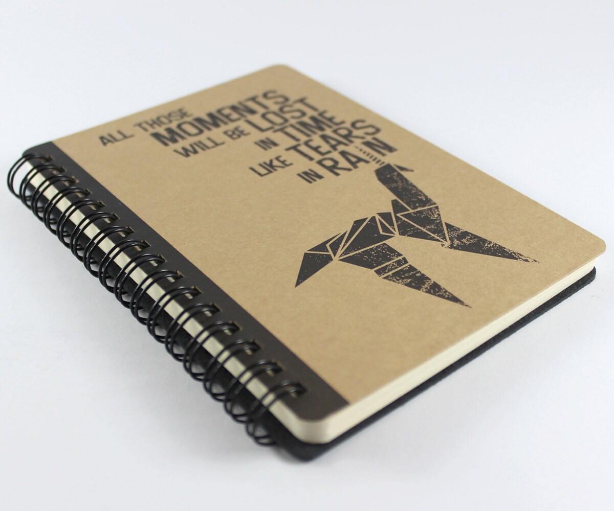 Spiral Notebook all Those Moments Will Be Lost in Time - Etsy