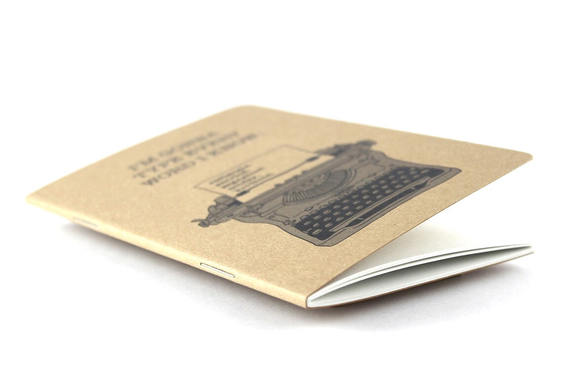 Small Notebook Ron Swanson Typewriter - Etsy
