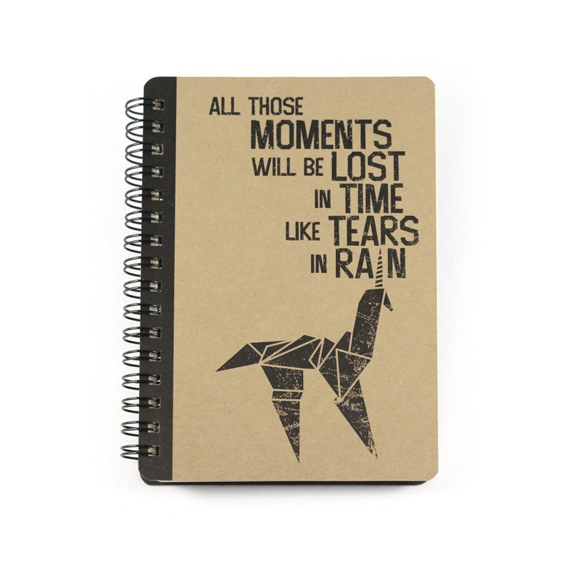 Spiral Notebook all Those Moments Will Be Lost in Time - Etsy