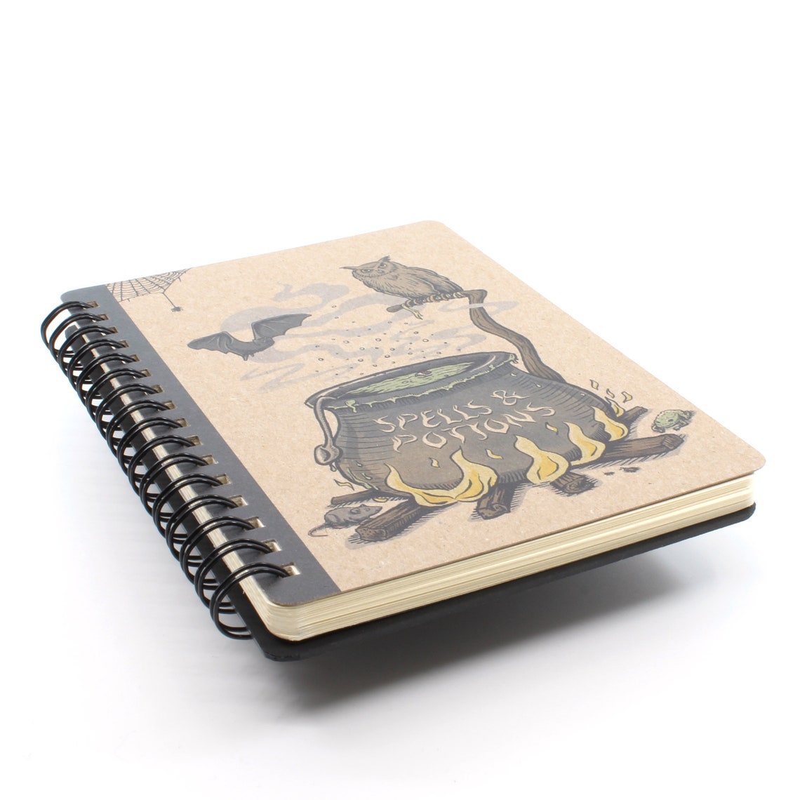 Spell Book Journal Spiral Notebook spells & - Etsy