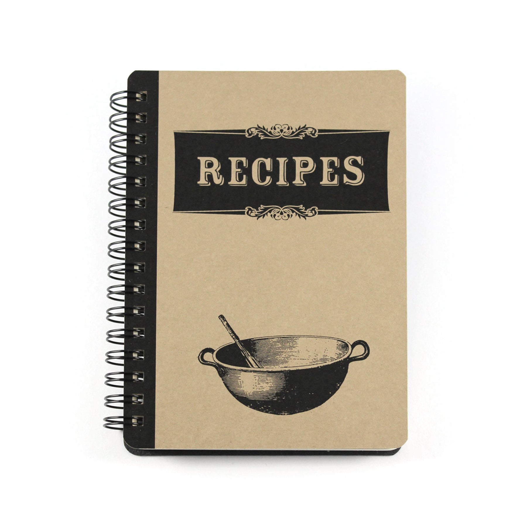 Recipe Book, Small Spiral Notebook "recipes" - Etsy
