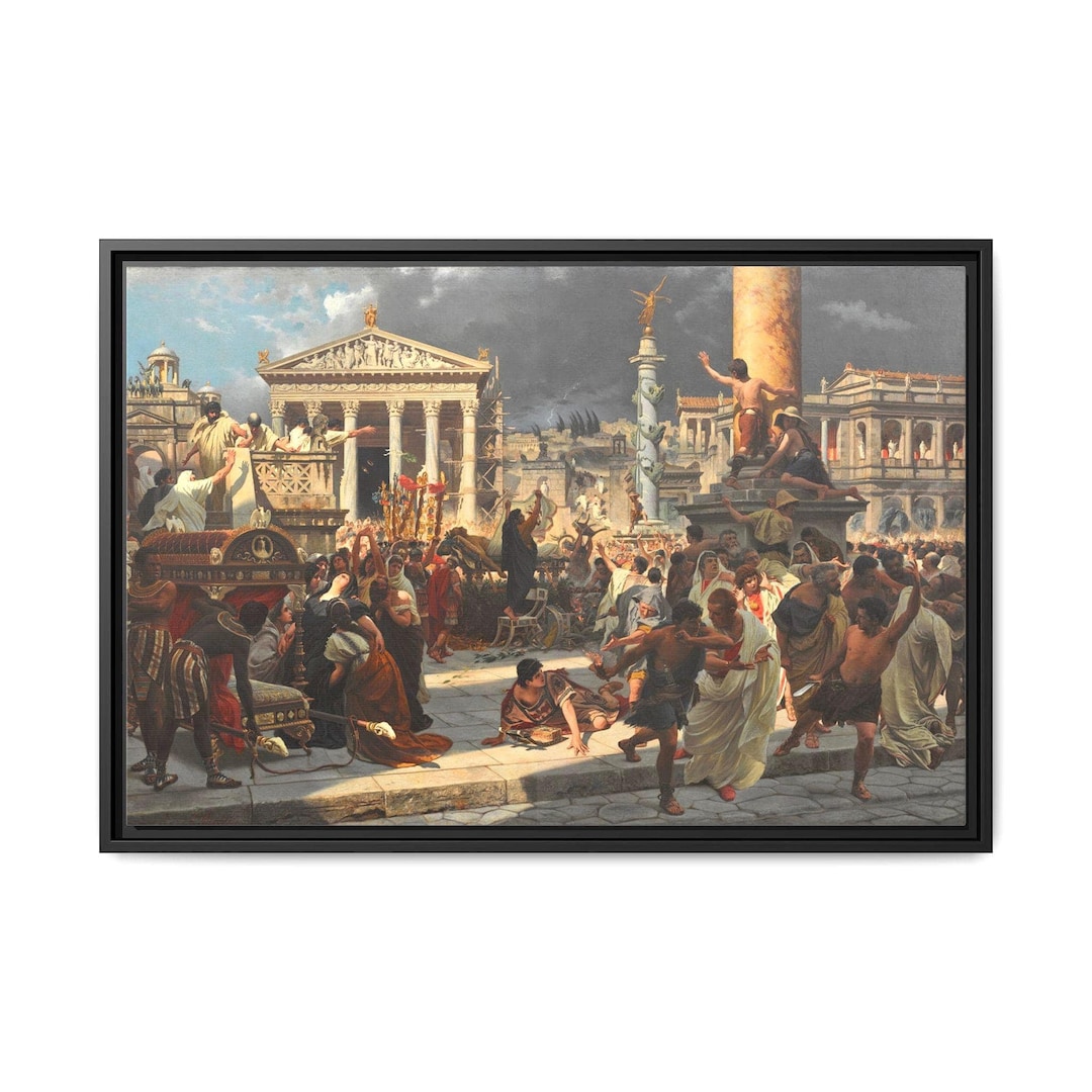 The Funeral of Caesar (1898) - Ancient Rome Wall Art - Roman History ...