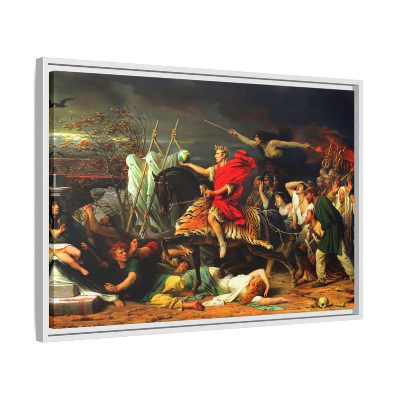 Caesar Crossing the Rubicon (1875) - Roman History Wall Art - Ancient ...