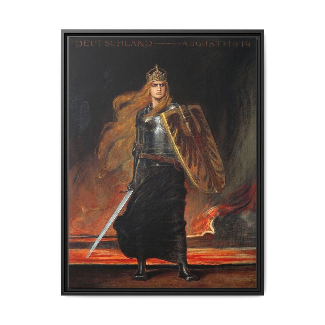 Germania (1914) - Historical Wall Art - Vintage Painting Wall Decor ...