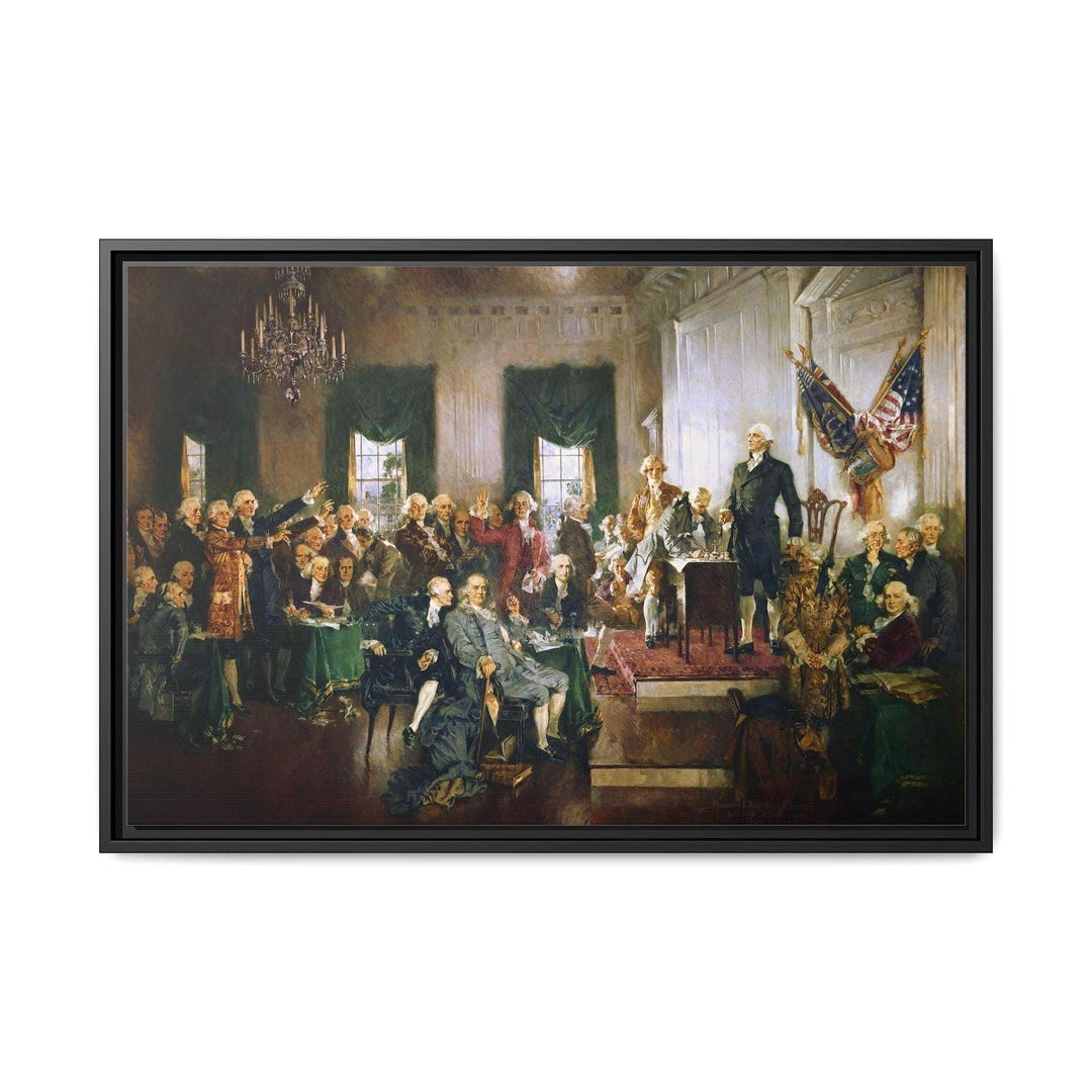Signing of the US Constitution (1942) - American History Wall Art ...