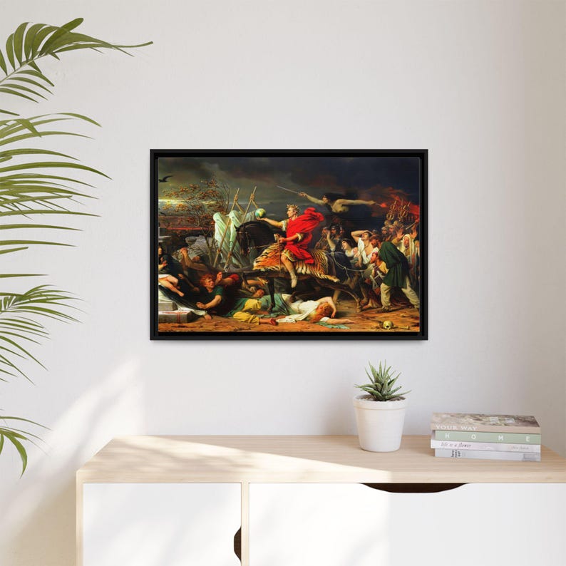 Caesar Crossing the Rubicon (1875) - Roman History Wall Art - Ancient ...