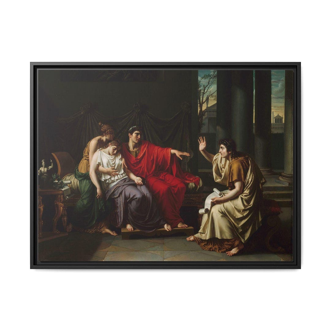Virgil Reading the Aeneid to Augustus (1790) - Roman History Wall Art ...