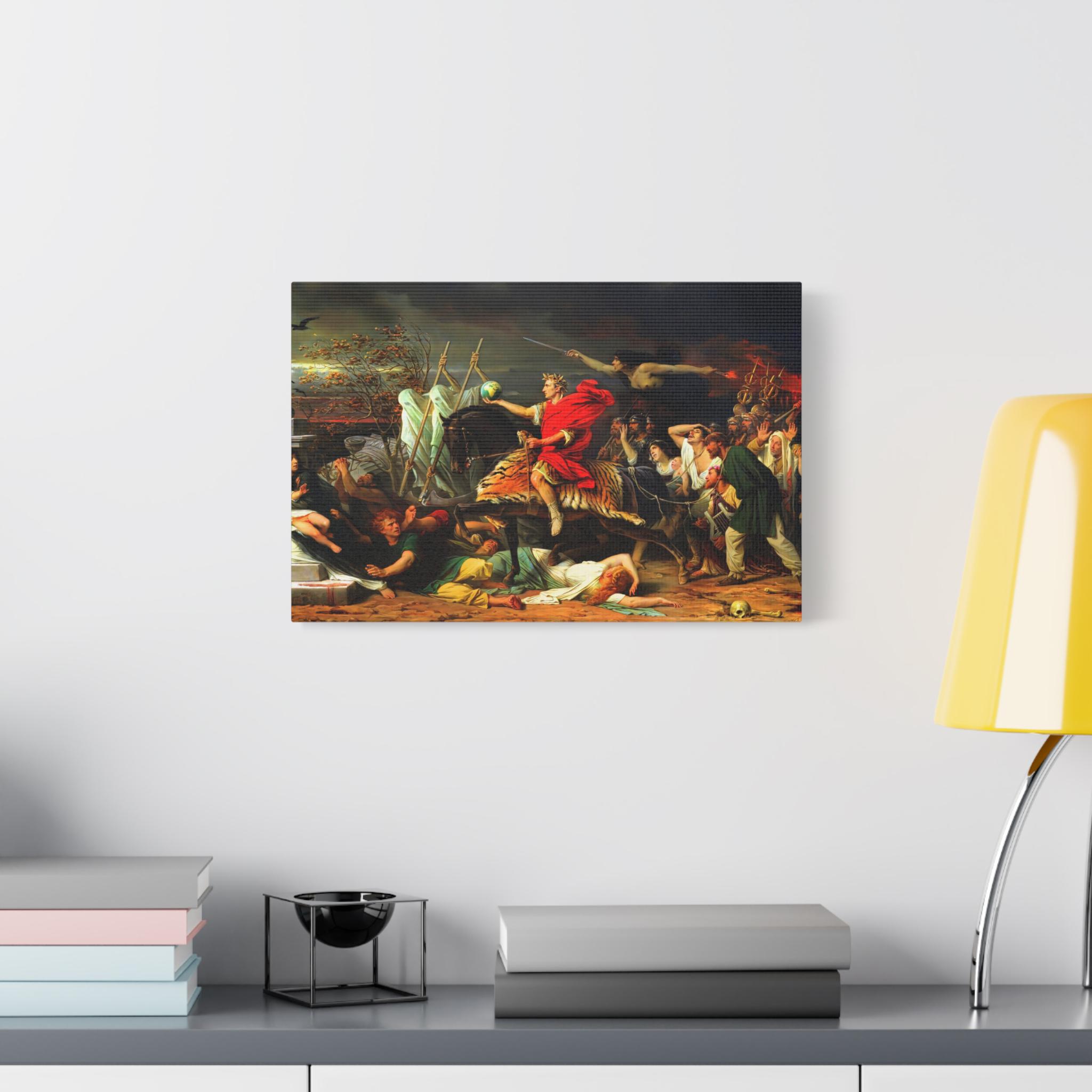 Roman History Wall Art - Julius Caesar Crossing the Rubicon Painting ...