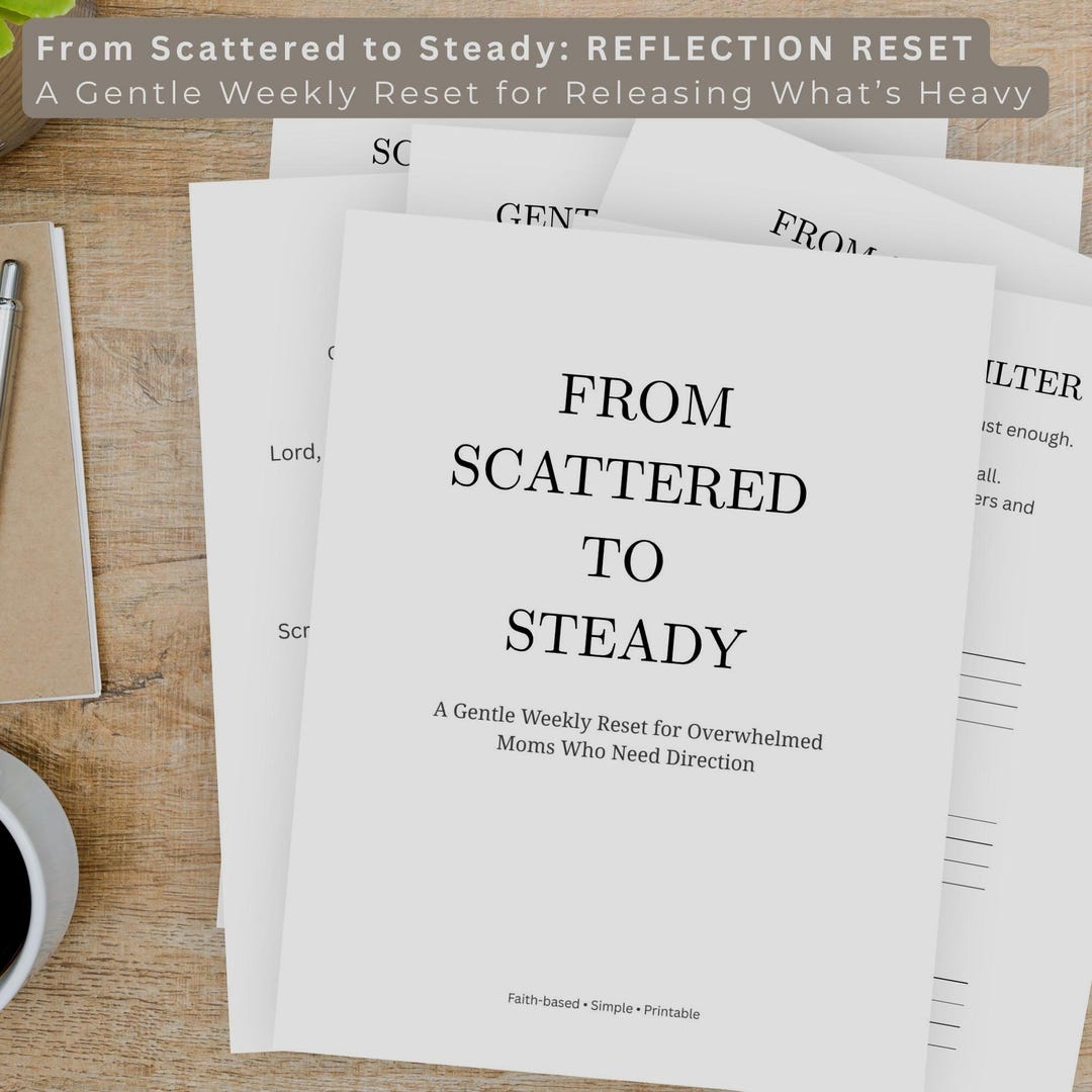 Faith-based Weekly Reflection Printable for Overwhelmed Moms ...