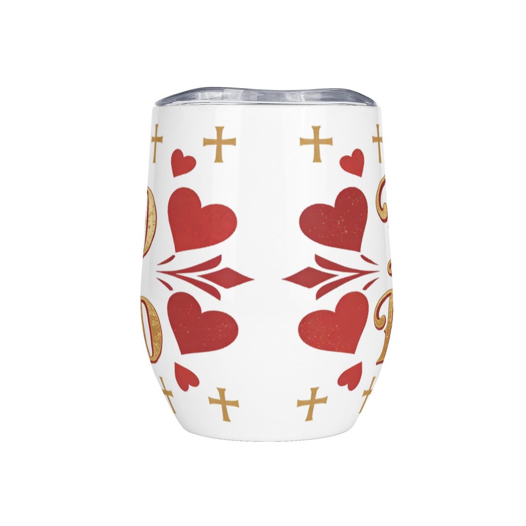 Retro Christian Wine Tumbler, Religious Faith Gift for Women, Scripture ...