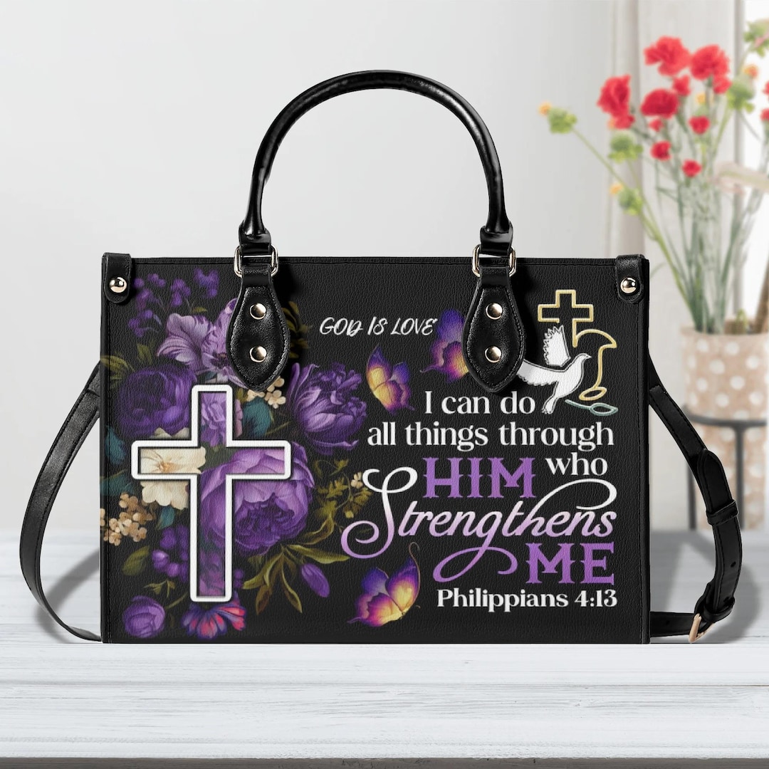Christian Purse Lord is My Shepherd Psalm 23 Gift for Religious Women ...