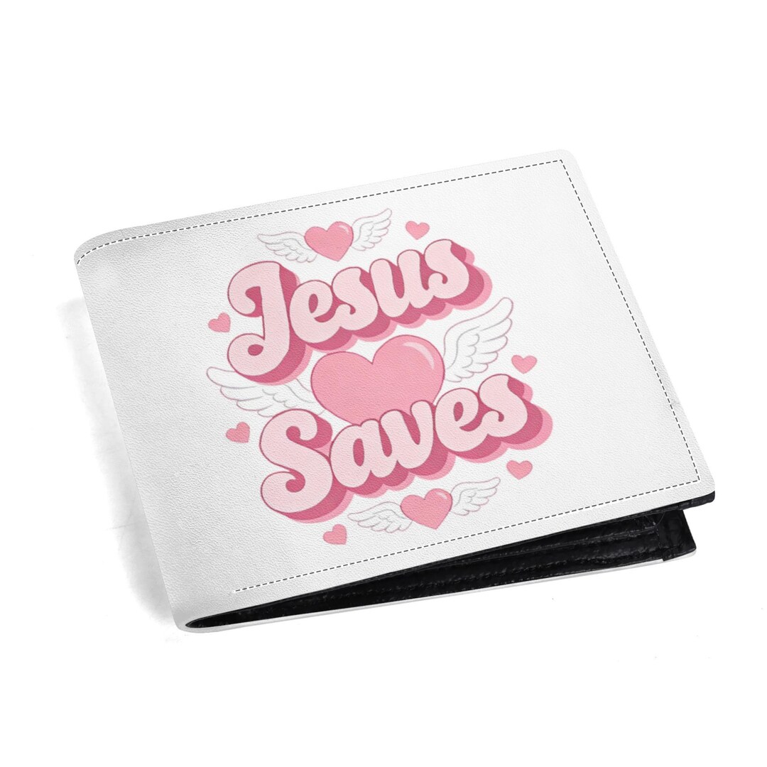 Jesus Saves Wallet Christian Gifts for Men Women Religious Bifold ...