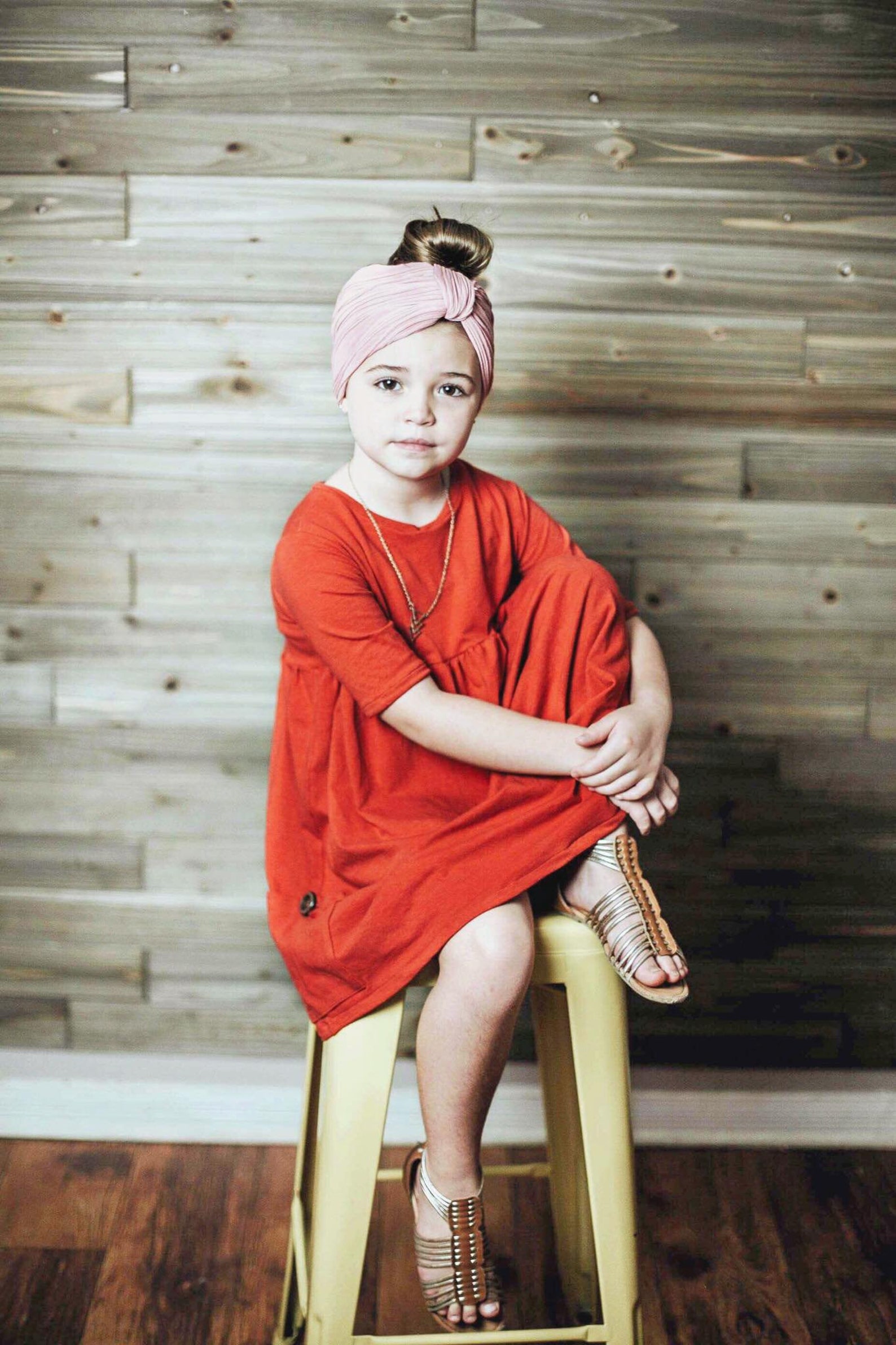 Girls Pocket Knit Dress in Rust Available in Other Solid | Etsy