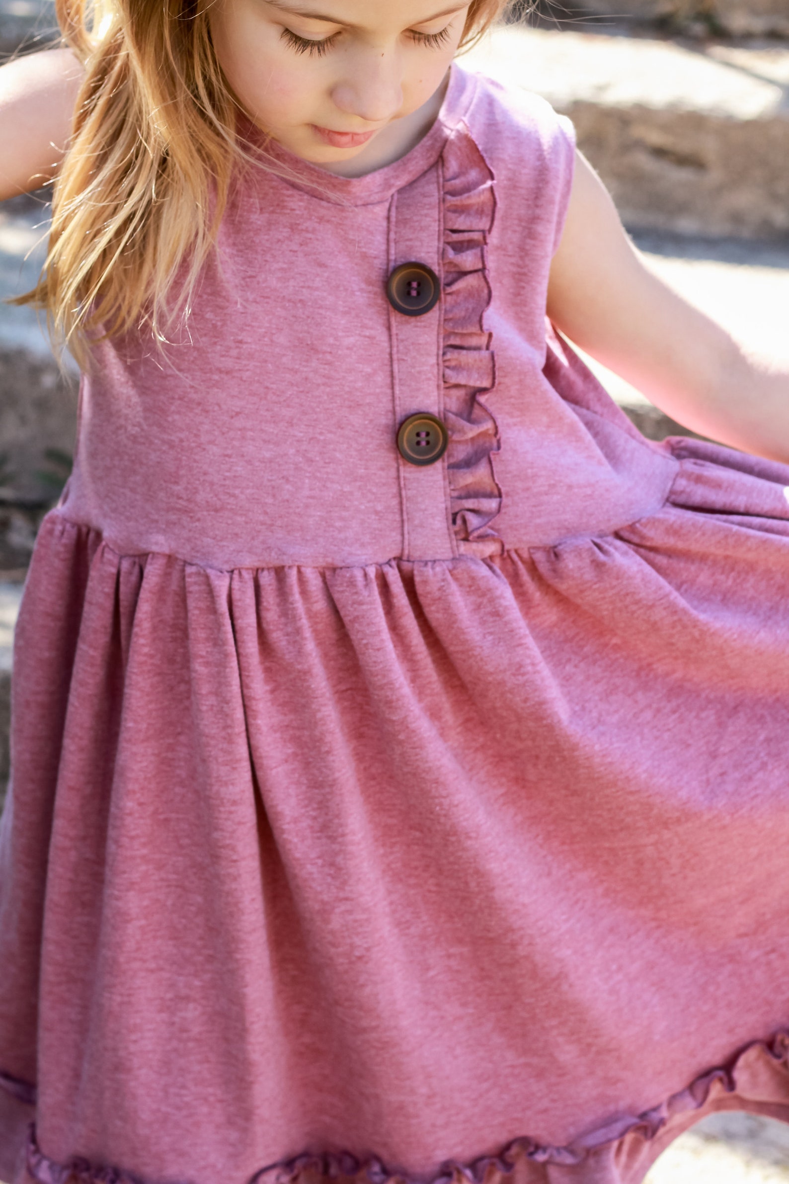 Girls Tank Style Knit Dress With Ruffled Bodice Detail. Custom - Etsy