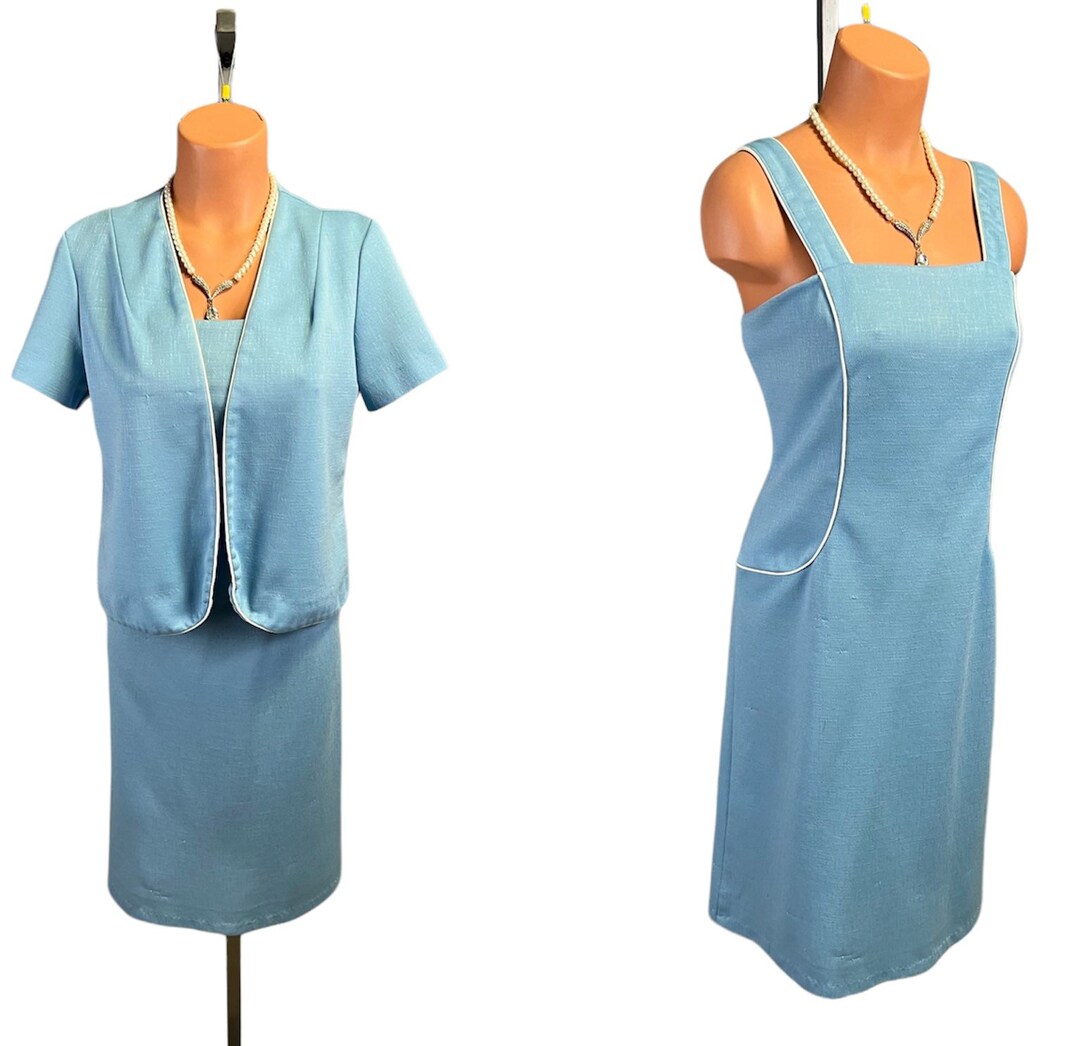 Vintage 70s Jennifer Gee 2 Piece Sleeveless Tank Style Dress & Short ...