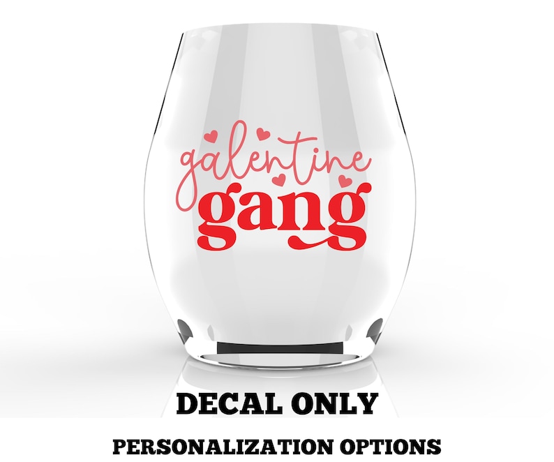 Personalized Galentine Gang Decal | Custom Name Stickers | Custom ...