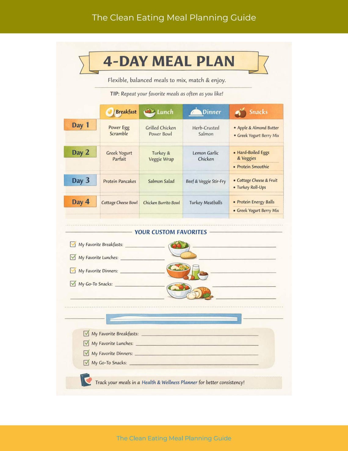 Meal Planning Guide | Protein-first Recipes, Clean Eating | Flexible ...