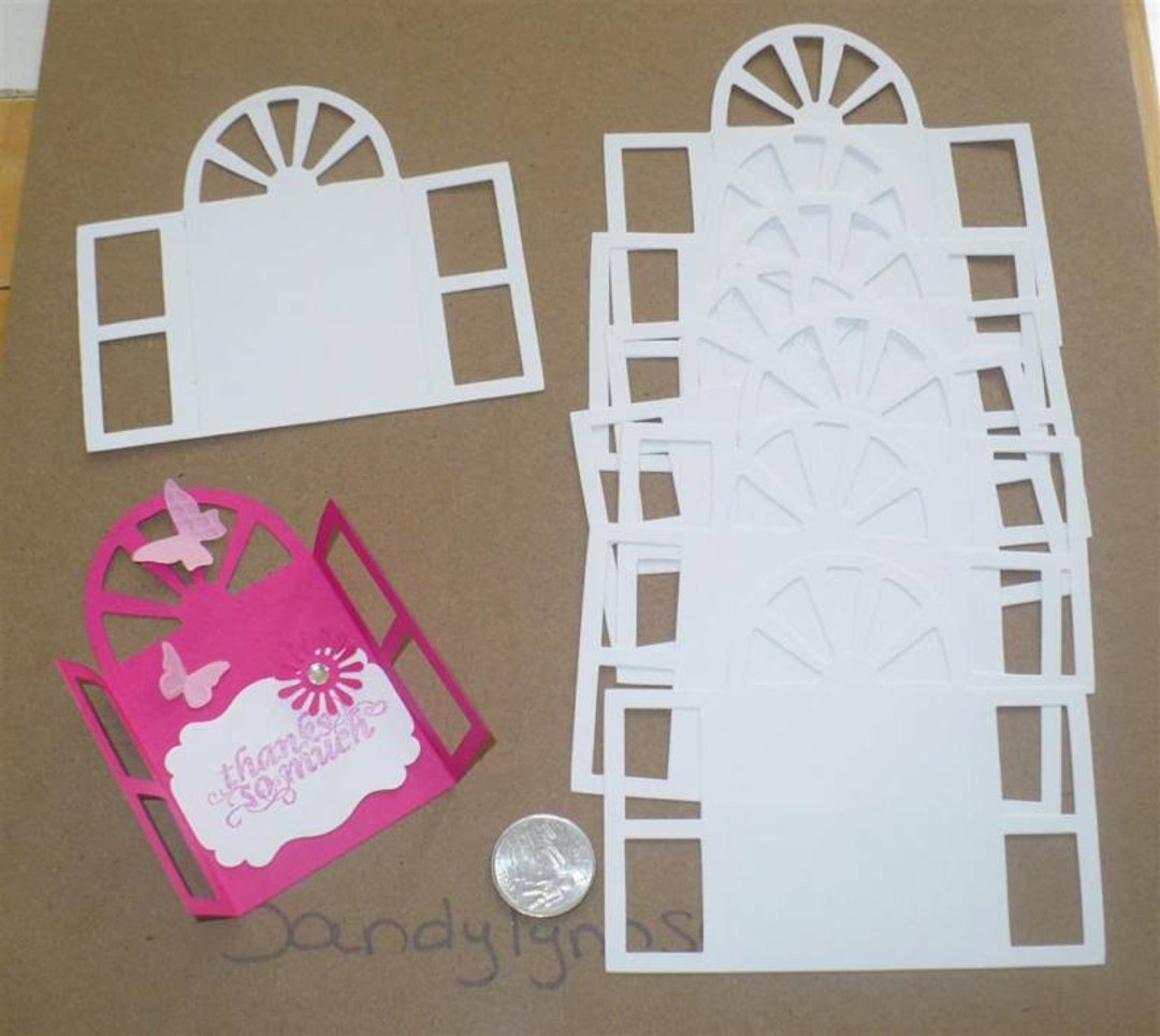 White Window Frame Die Cut Shapes Made From Cardstock Paper for Diy ...