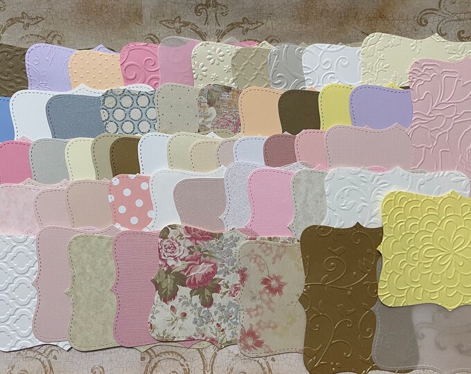 Premade Top Note Shapes From Stampin up Die Cut Pieces Cardstock for ...