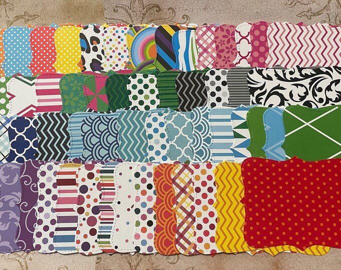 SALE 50 Premade Top Note Shapes From Stampin up Die Cut Pieces ...