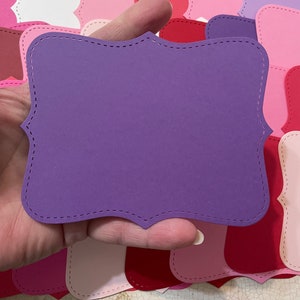 Valentines Premade Top Note Shapes From Stampin up Die Cut Shapes ...