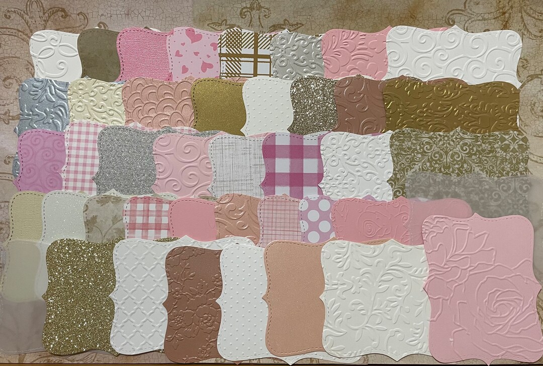 Note Shapes Card Decorating Die Cut Pieces From Assorted Colors Prints ...