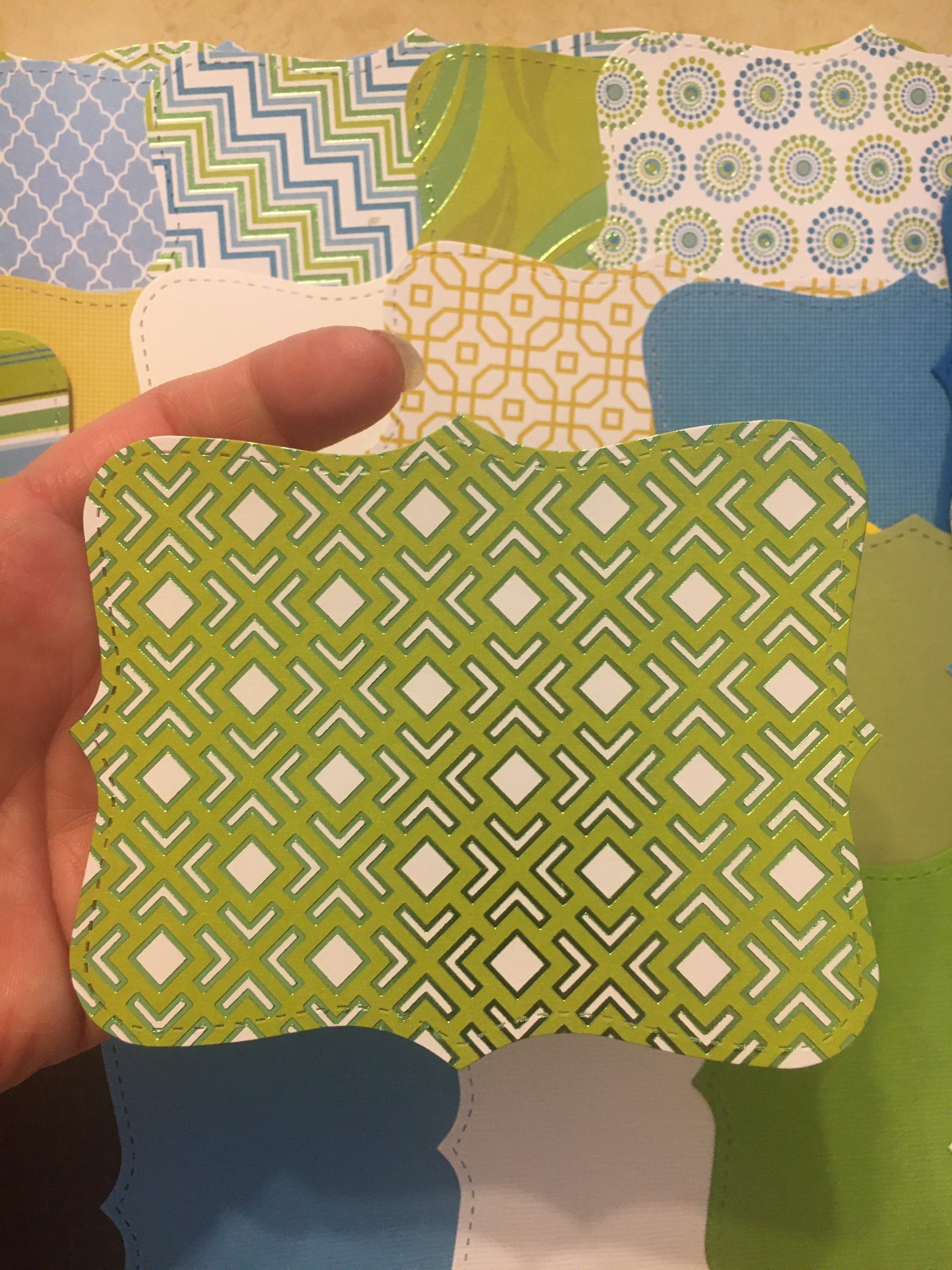 Die Cuts Paper Paper, Party & Kids Stampin UP Top Note Shapes made ...