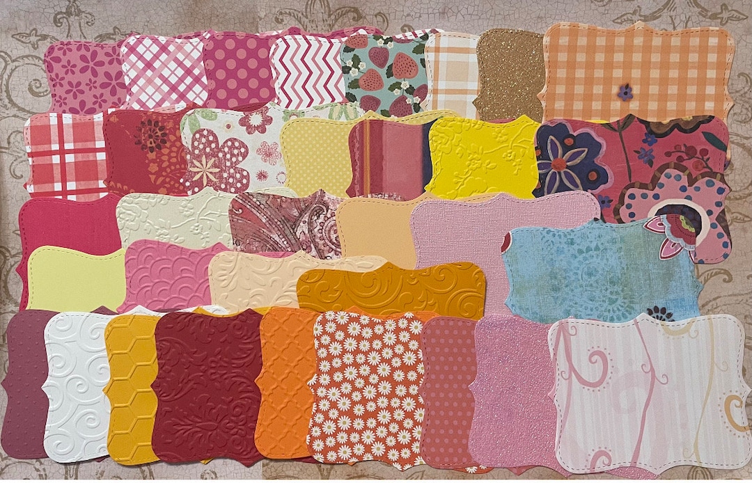 Note Shapes Craft Cardstock Paper Die Cut Shapes From Assorted Colors ...