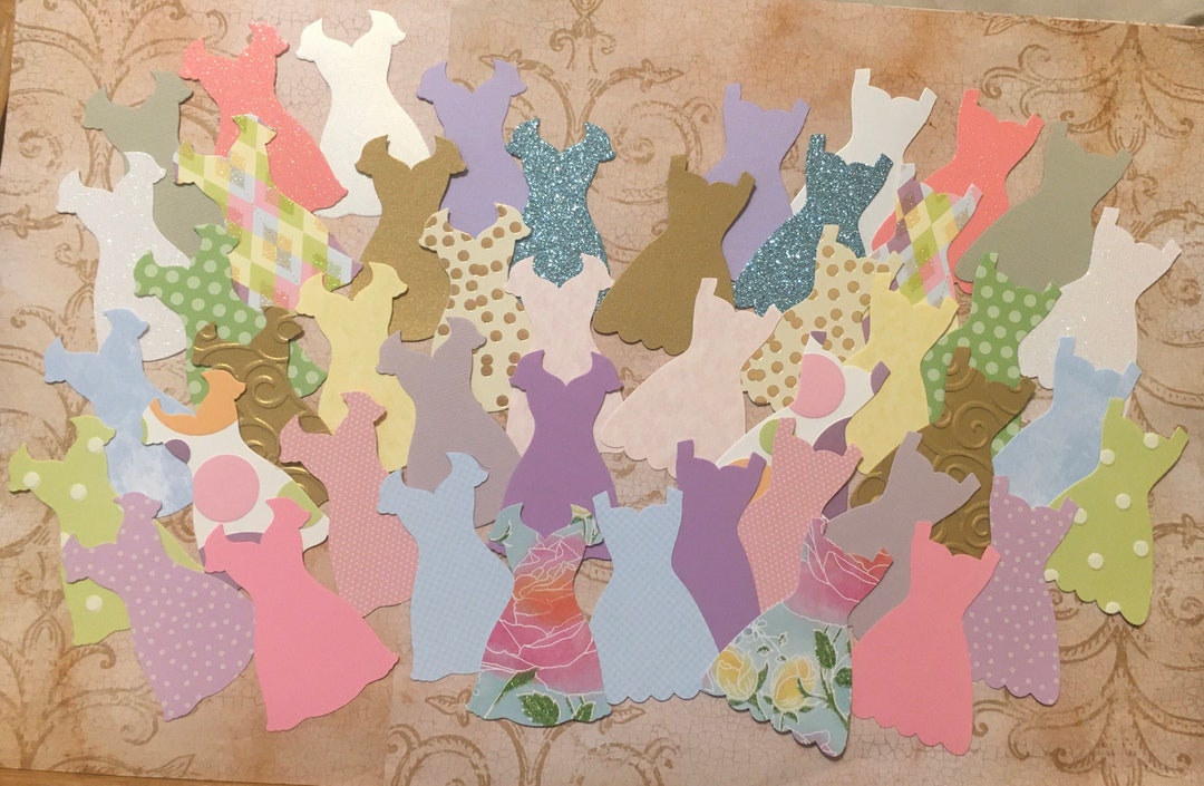 SALE Stampin up Dress up Paper Piecing Shapes From Stampin up Die ...
