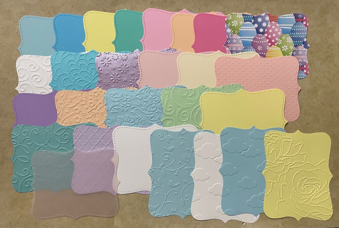 Note Bracket Shapes Craft Cardstock Paper Die Cut Shapes From Spring ...